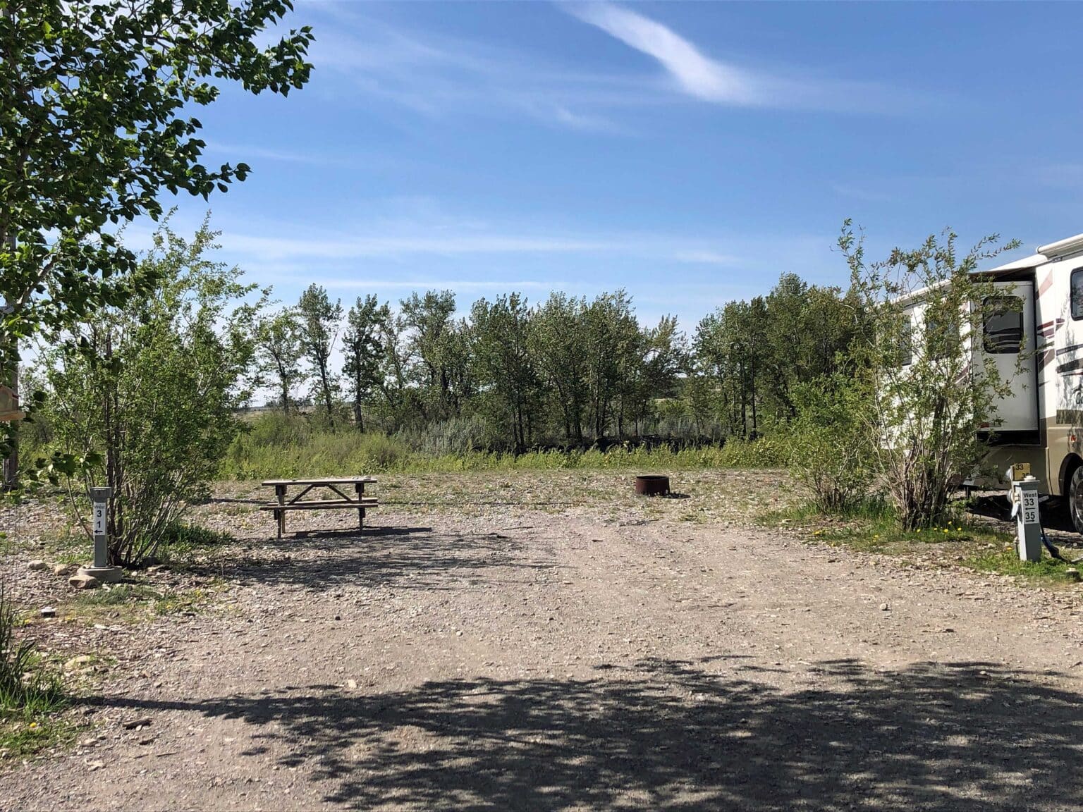 Campsite Gallery - Riverbend Campground, Okotoks, Calgary, Alberta